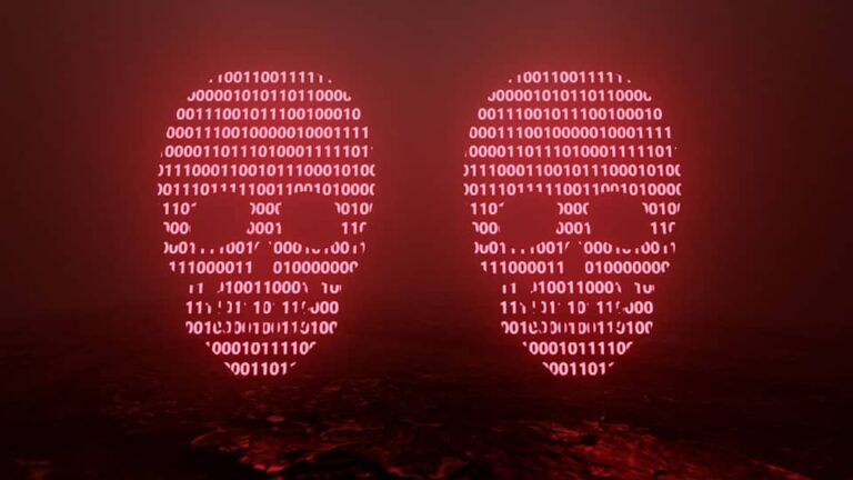 Red Rave VJ Loop - Neon Holograms to Light the Scene